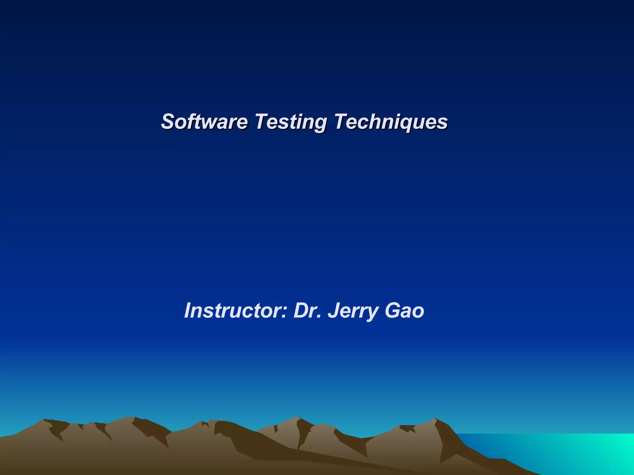 Software Testing Techniques Ppt 6687