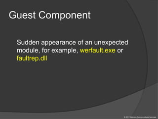 Software Trace and Memory Dump Analysis: Patterns, Tools, Processes and Best Practices | PPT ...