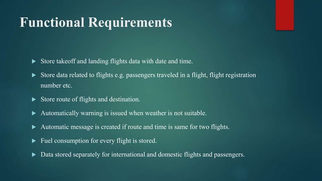 Airport flight schedule System UML diagrams | PPTX