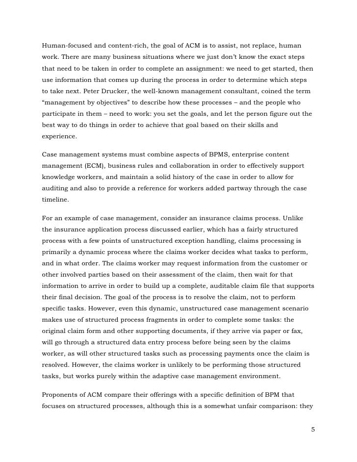 Case Management and BPM