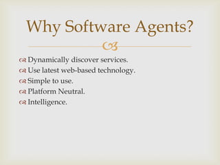 Software agents | PPTX