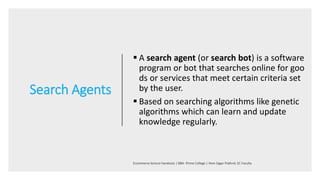 Software Agents & Their Taxonomy | Ecommerce BBA Handout | PDF