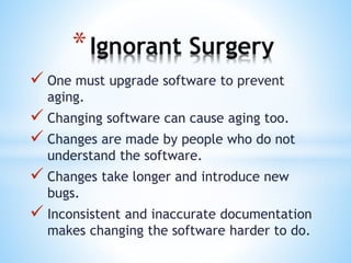 Software aging | PPTX