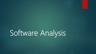 Software analysis | PPT