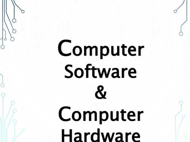 Difference Between Software and hardware | PPTX | Operating Systems | Computer Software and ...