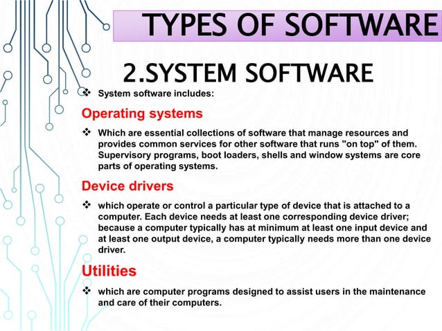 Difference Between Software and hardware | PPTX | Operating Systems | Computer Software and ...