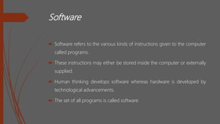 General computer - Software and hardware | PPT