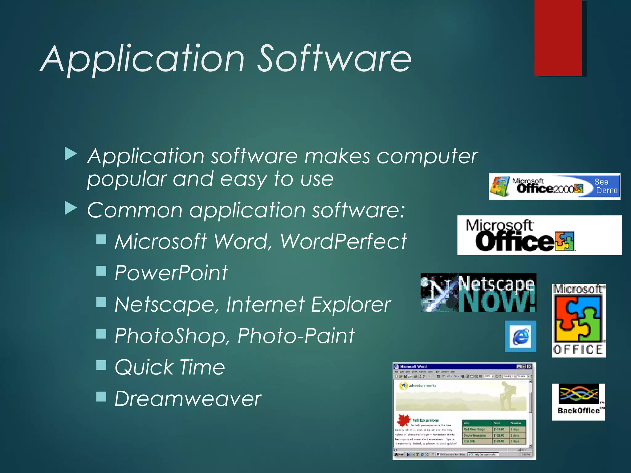Software and hardware presentation | PPT