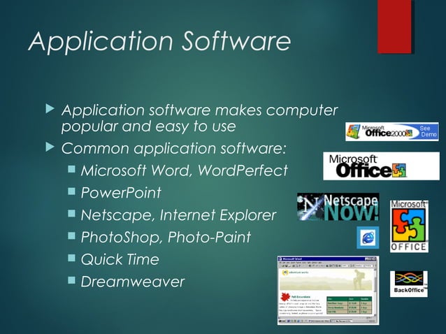 Software and hardware presentation | PPT | Operating Systems | Computer Software and Applications