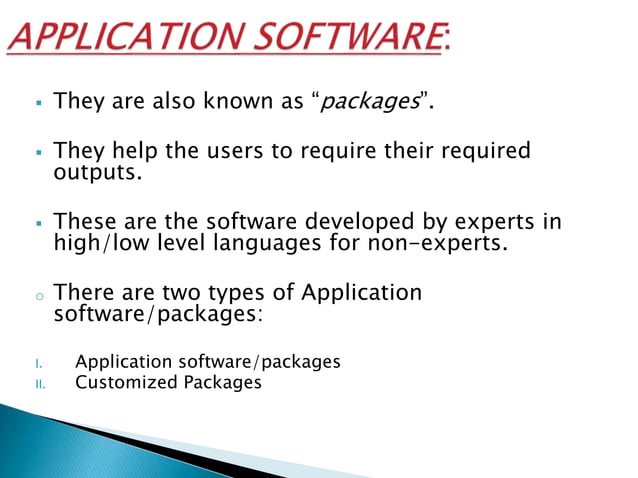 Software And Its Types Pptx Computer Software And Applications Computing