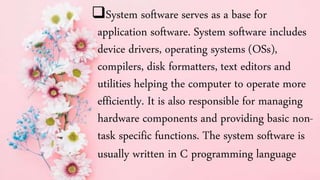 Software and its types | PPTX