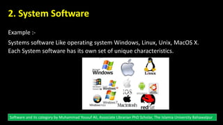 Software and its Types | PPTX | Operating Systems | Computer Software ...