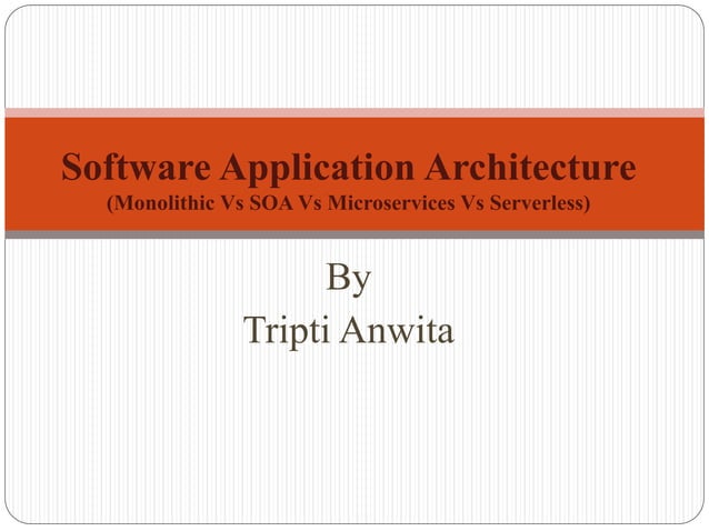Software application architecture | PPT