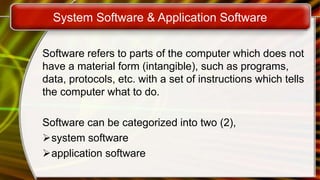 Software (Application Systems)Check the requirements for installation | PPT