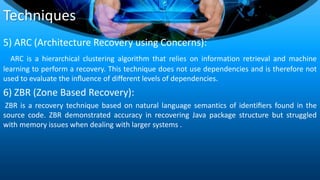 Software architacture recovery | PPT
