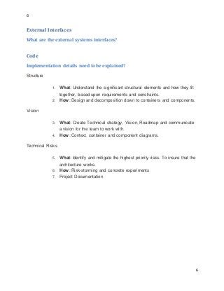 Software architect design documentation template | DOCX