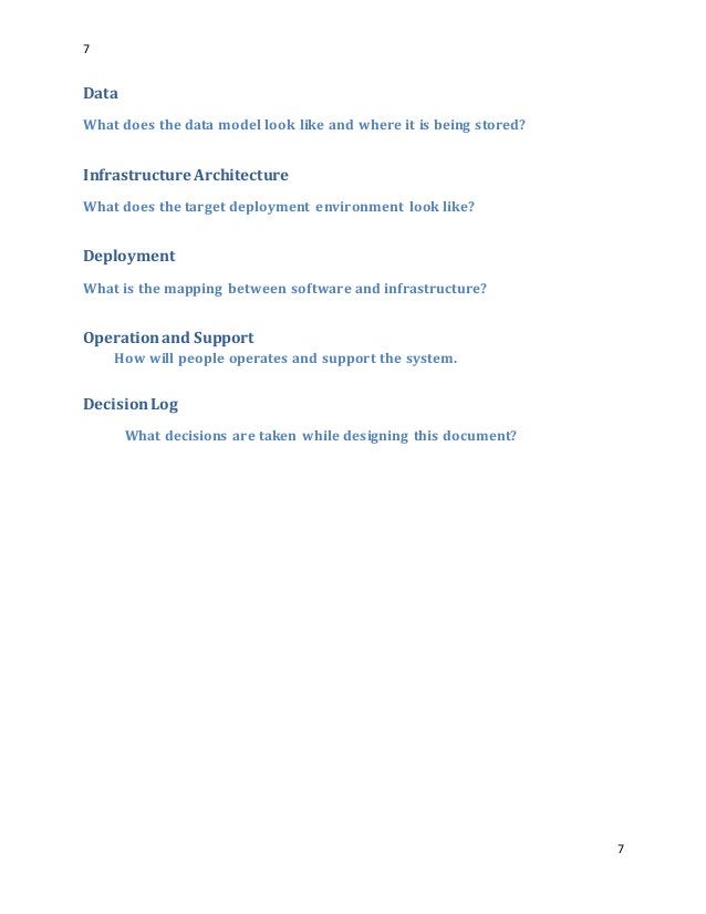 Software architect design documentation template | DOCX | Graphics ...