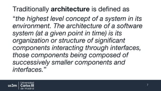 Software architecting at scale, a practical walkthrough | PPT