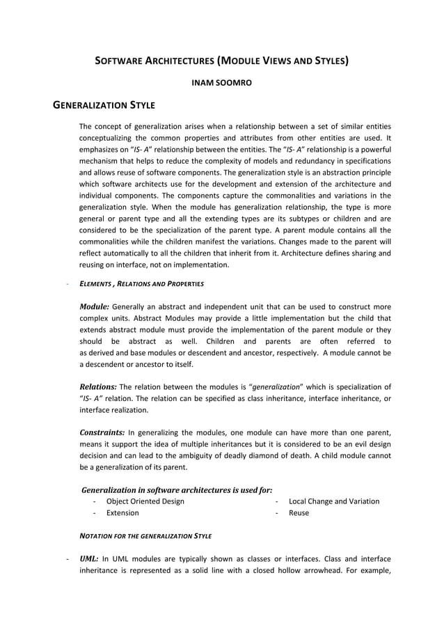 Software architecture | PDF | Programming Languages | Computing