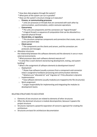 Software architecture Unit 1 notes | DOCX