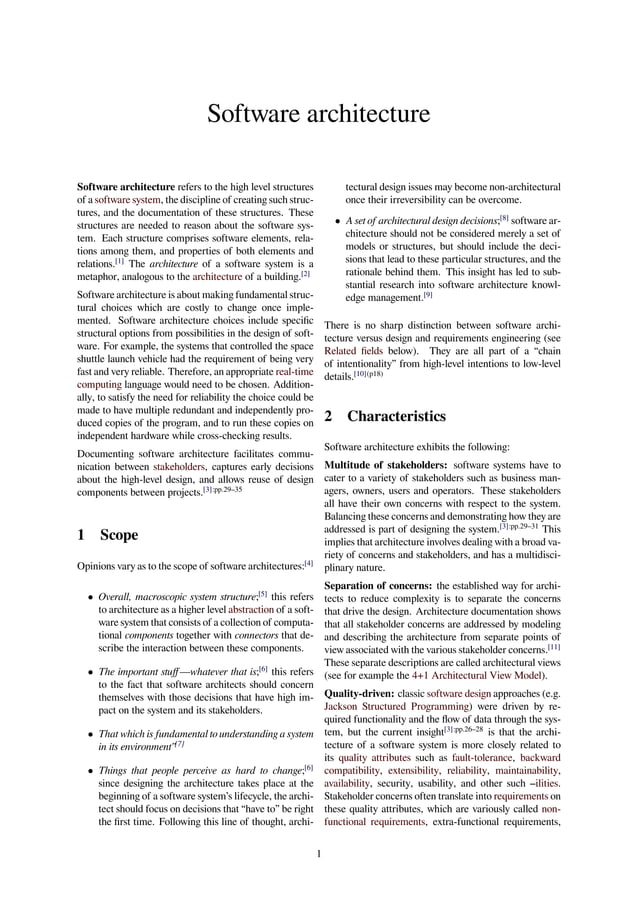 Software architecture | PDF