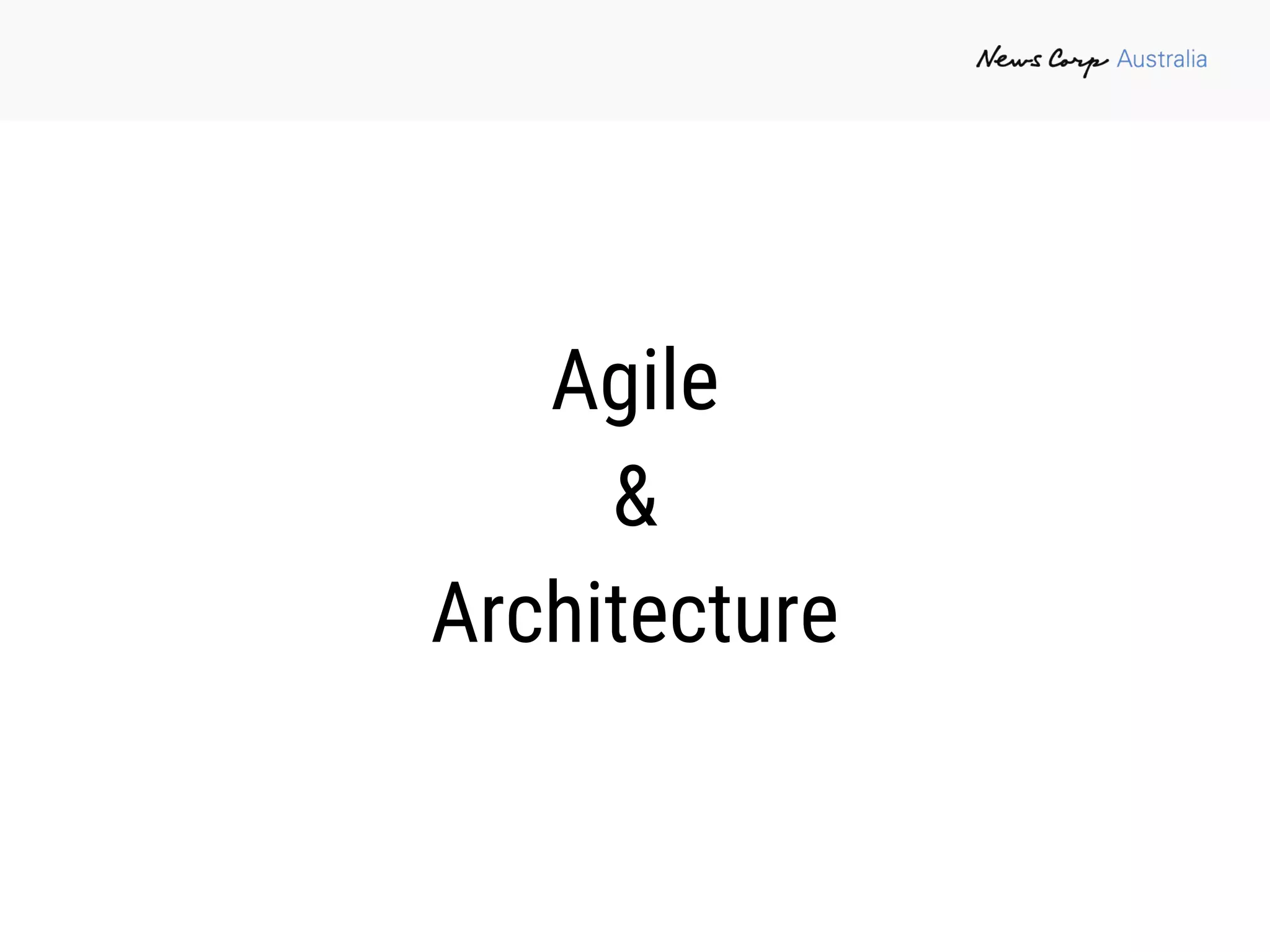 Modern Agile Software Architecture Ppt