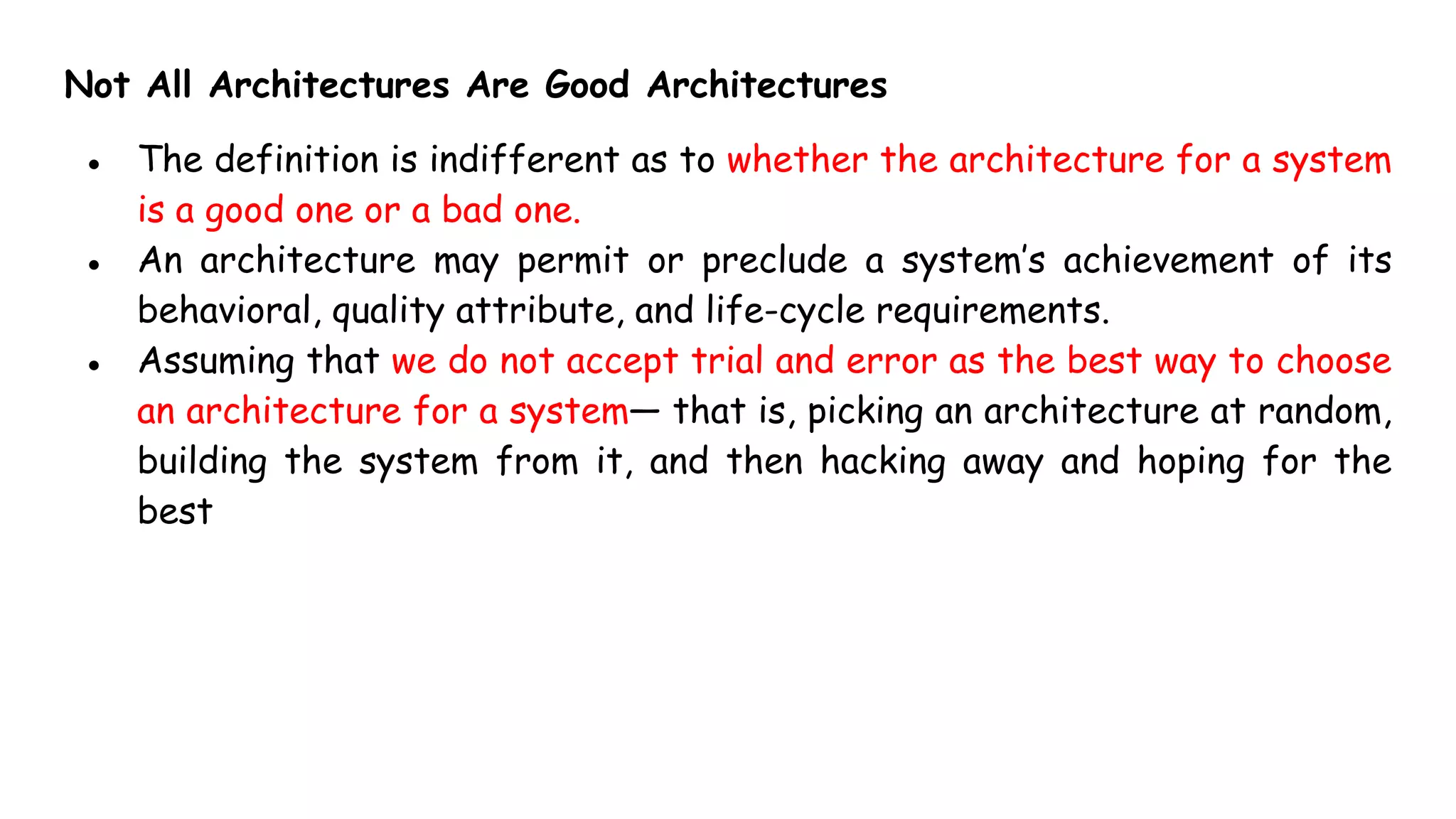 Software architecture by Dr.C.R.Dhivyaa, Assistant Professor,Kongu ...