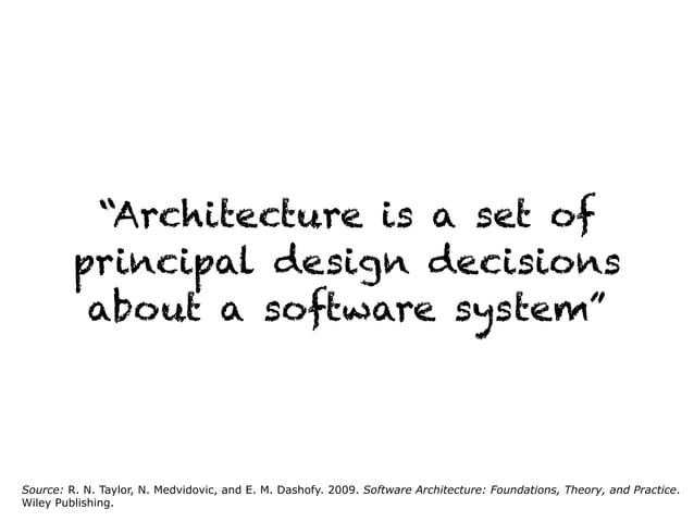 Software Architecture: Principles, Patterns and Practices | PDF