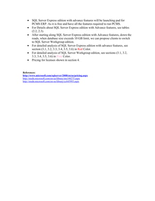 Software architecture to analyze licensing needs for pcms- pegasus cargo management system | DOC