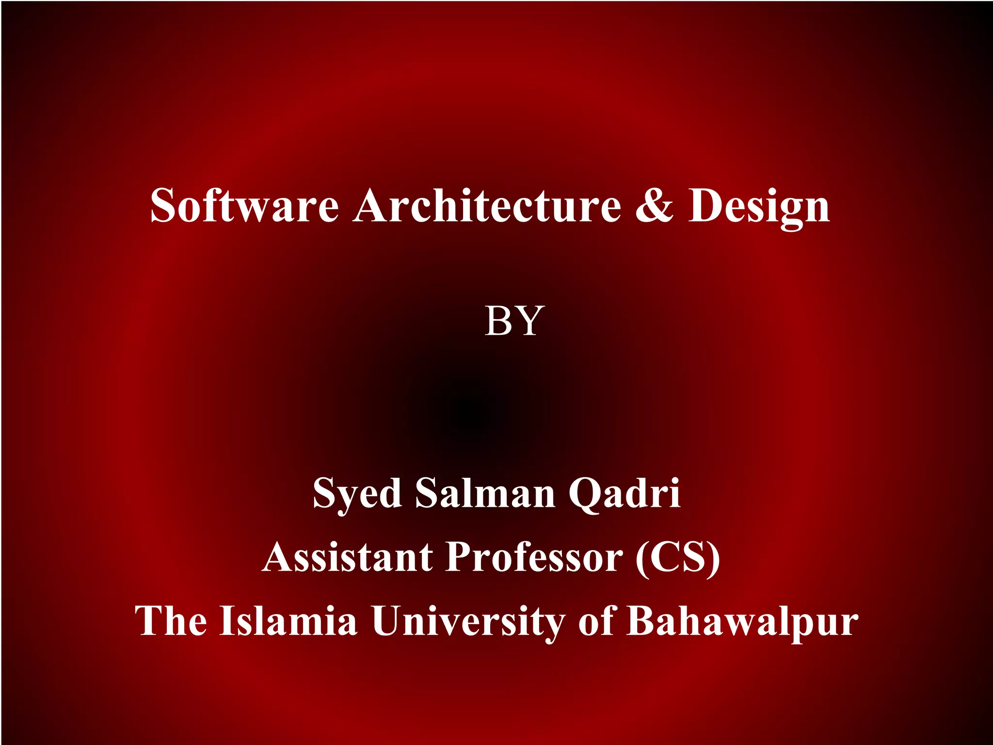 Software architecture7 | PPT | Computer Software and Applications | Computing