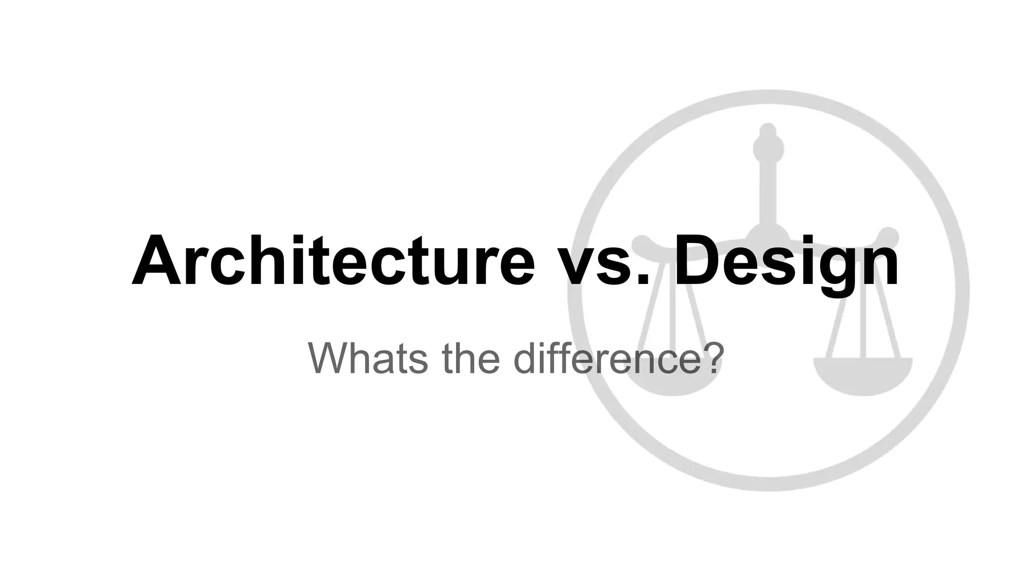 Software Architecture and Design - An Overview | PPT