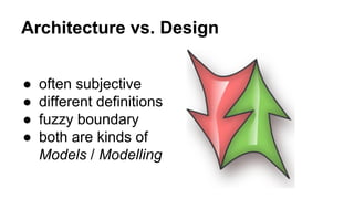 Software Architecture and Design - An Overview | PPTX