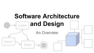 Software Architecture and Design - An Overview | PPT