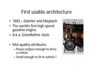 Software architecture at the mercedes benz museum | PPT