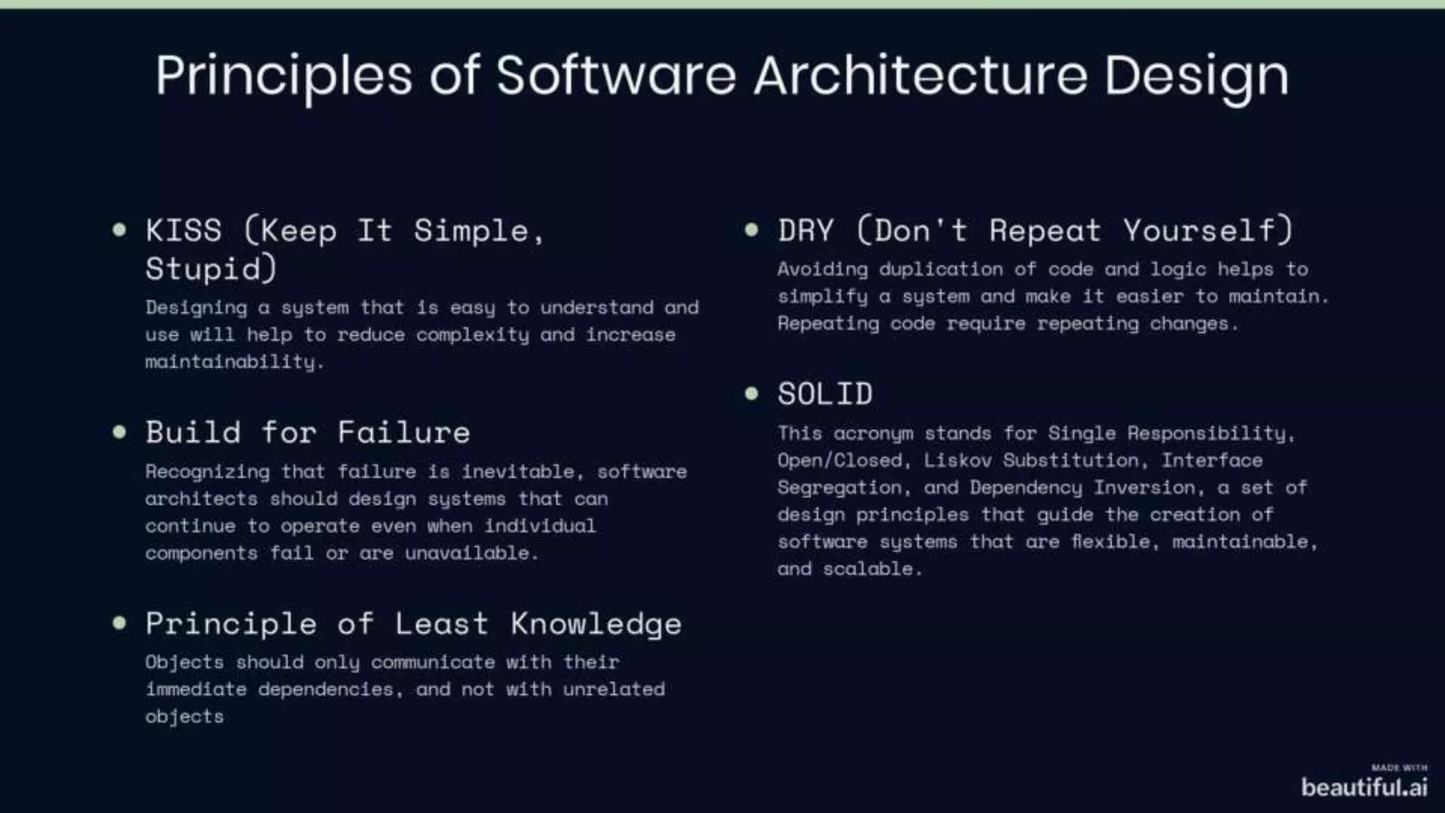 Software Architecture Design Ppt 
