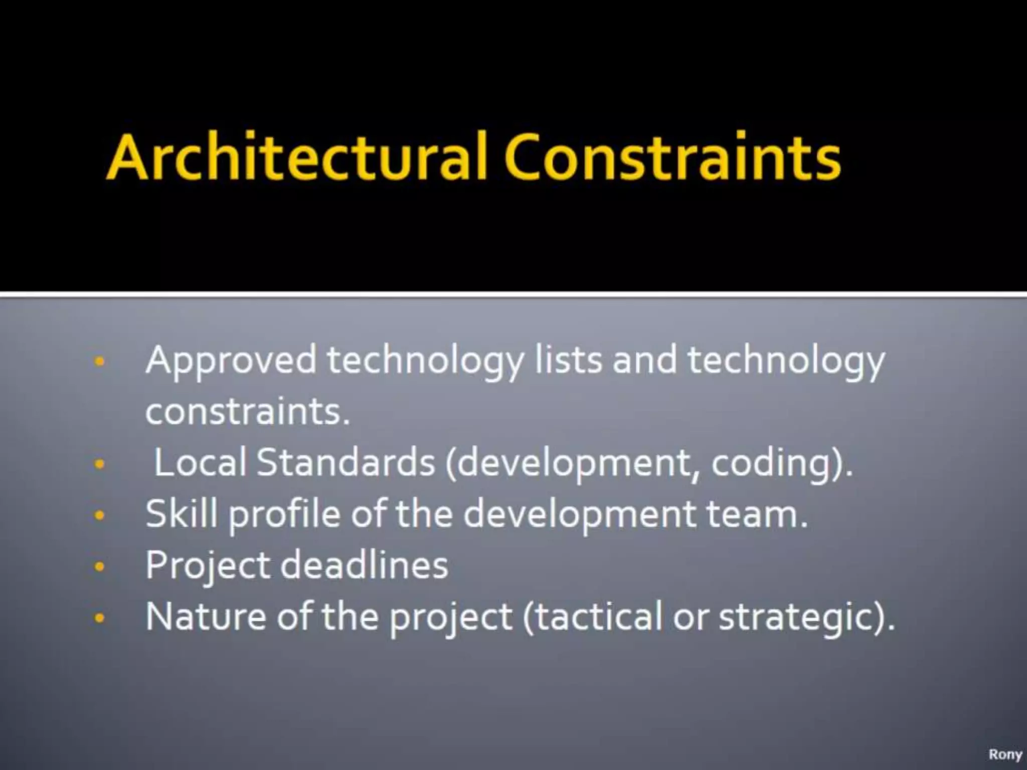 Software Architecture Document | Part 1 | PPT