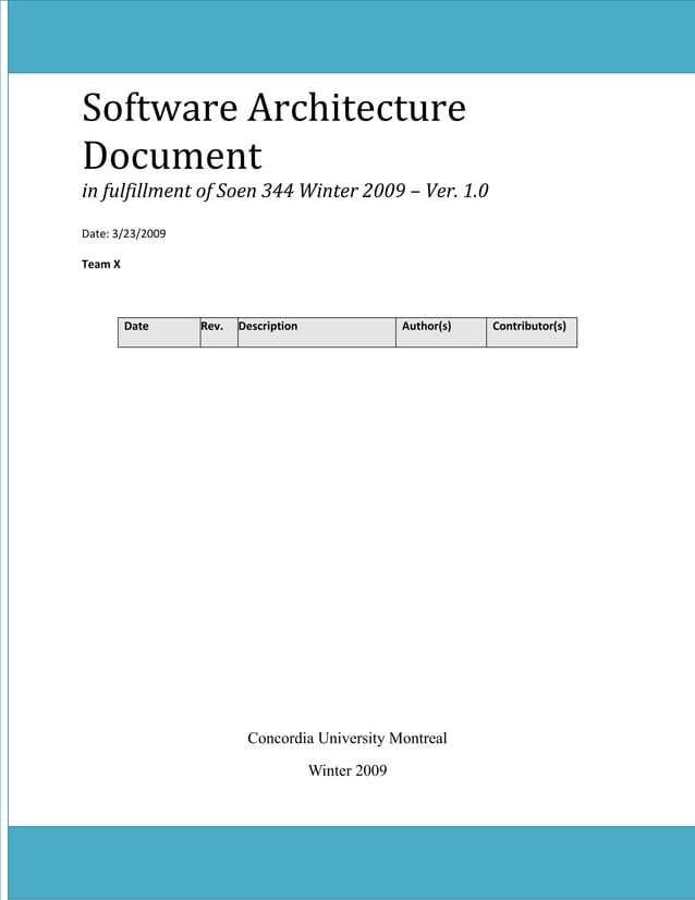 Software Architecture Document Final | PDF | Databases | Computer Software and Applications