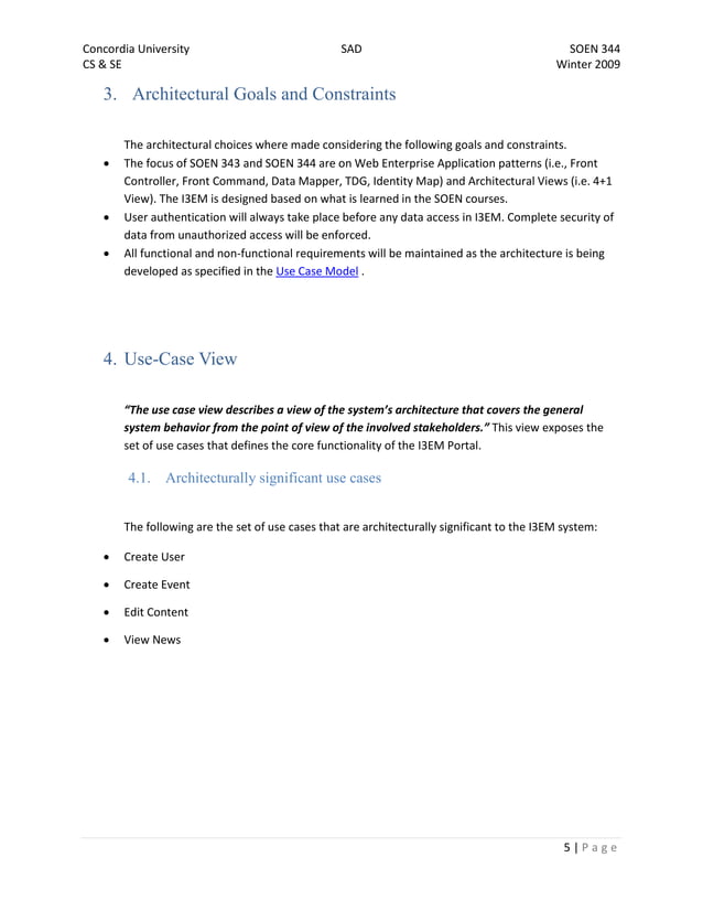 Software Architecture Document Final | PDF | Databases | Computer Software and Applications