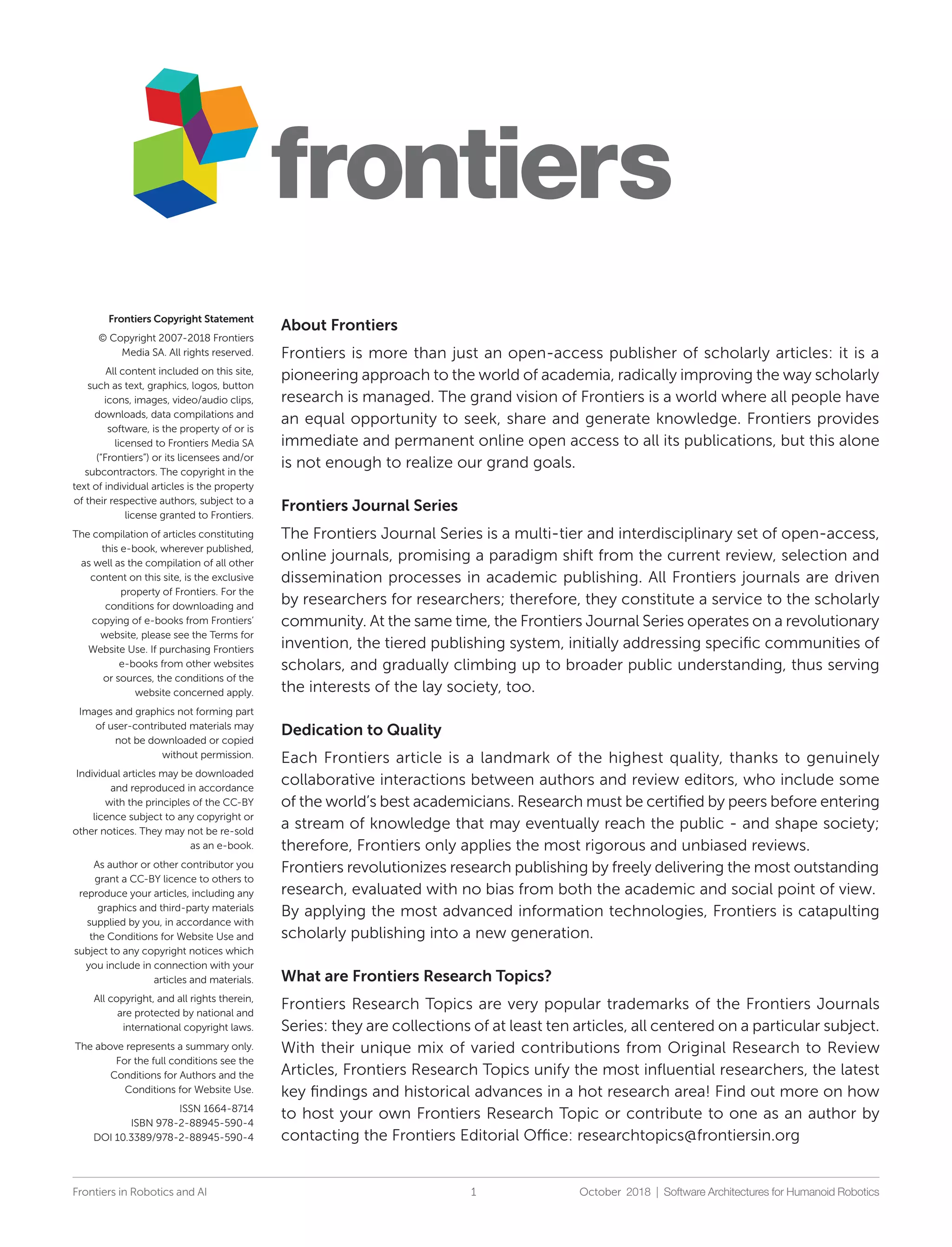Software Architecture For Humanoid Robots Pdf Desktop Publishing Computer Software And