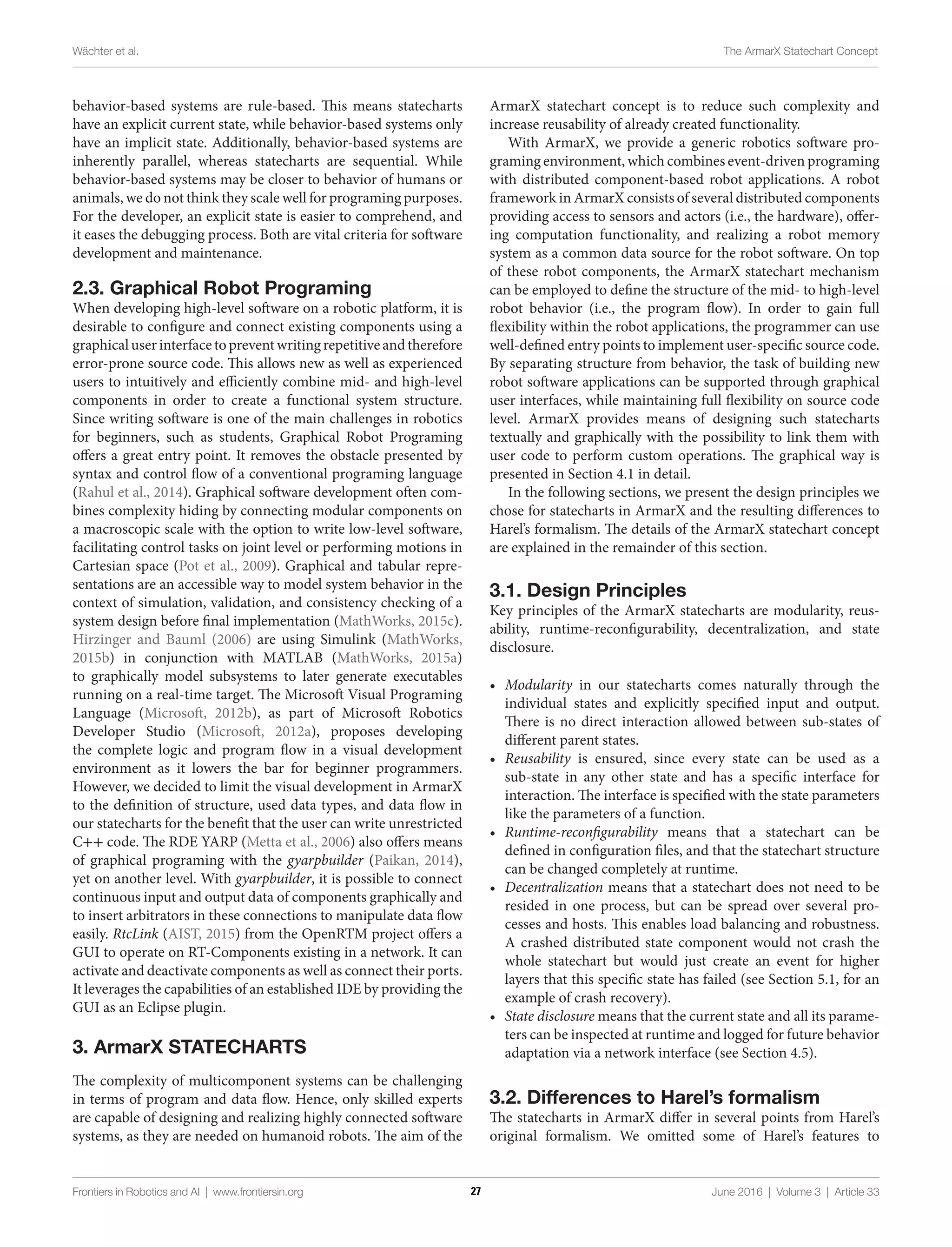 Software Architecture For Humanoid Robots Pdf Desktop Publishing Computer Software And