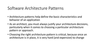Software architecture introduction | PPT