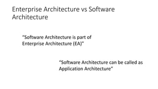 Software Architecture Introduction | PPTX