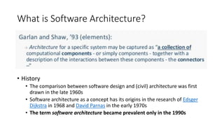 Software Architecture Introduction | PPTX