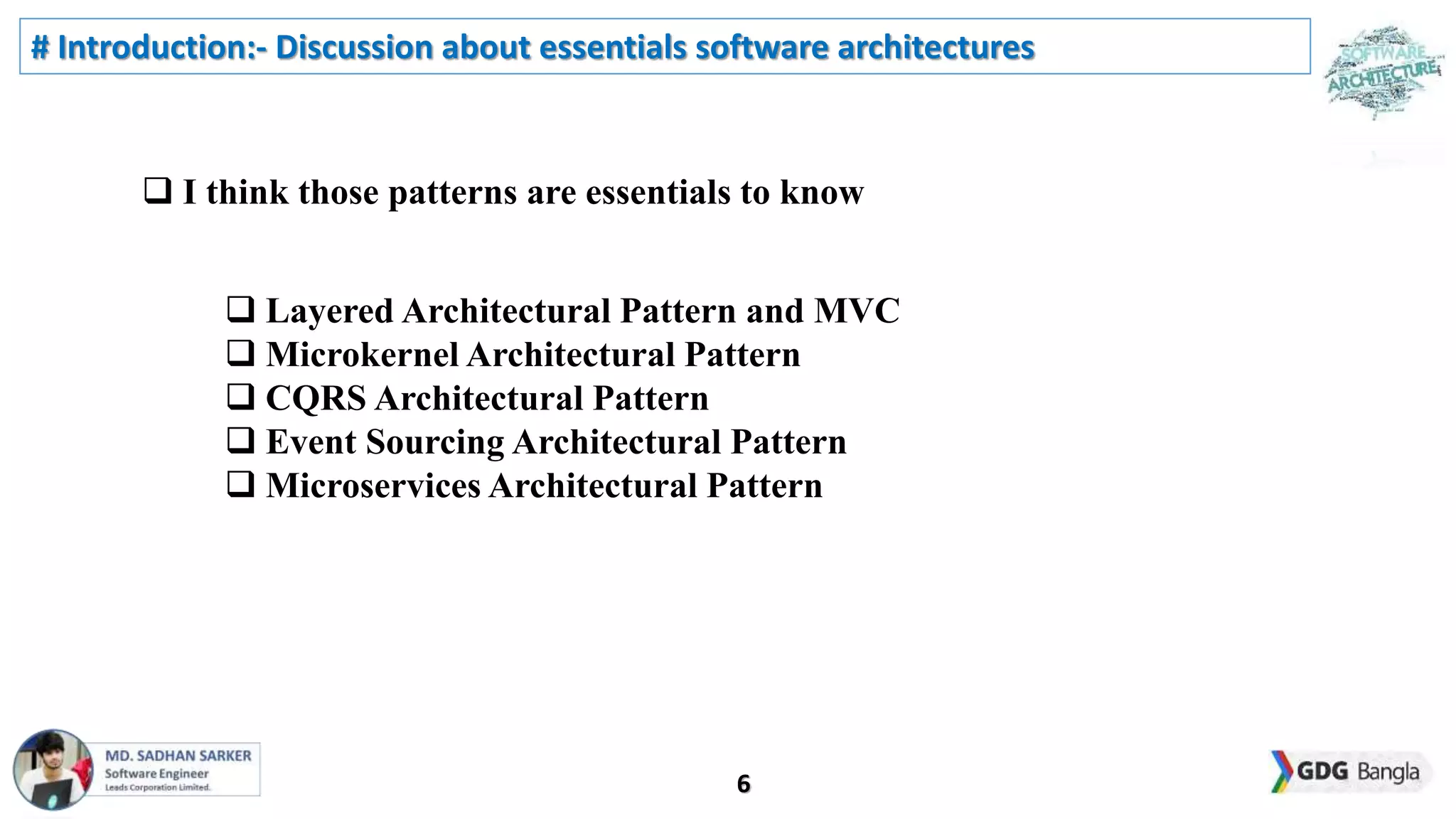 Software Architecture Patterns Ppt