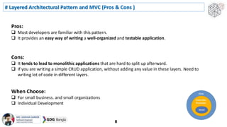 Software architecture patterns | PPTX | Databases | Computer Software and Applications