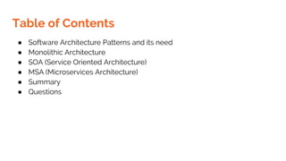 Software architectures | PPTX