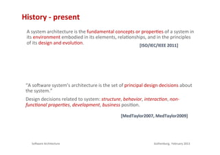 An introduction to software architectures | PDF
