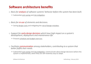 An introduction to software architectures | PDF
