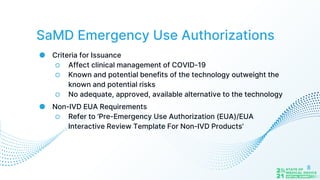 Software as a Medical Device (SaMD) Challenges and Opportunities for ...