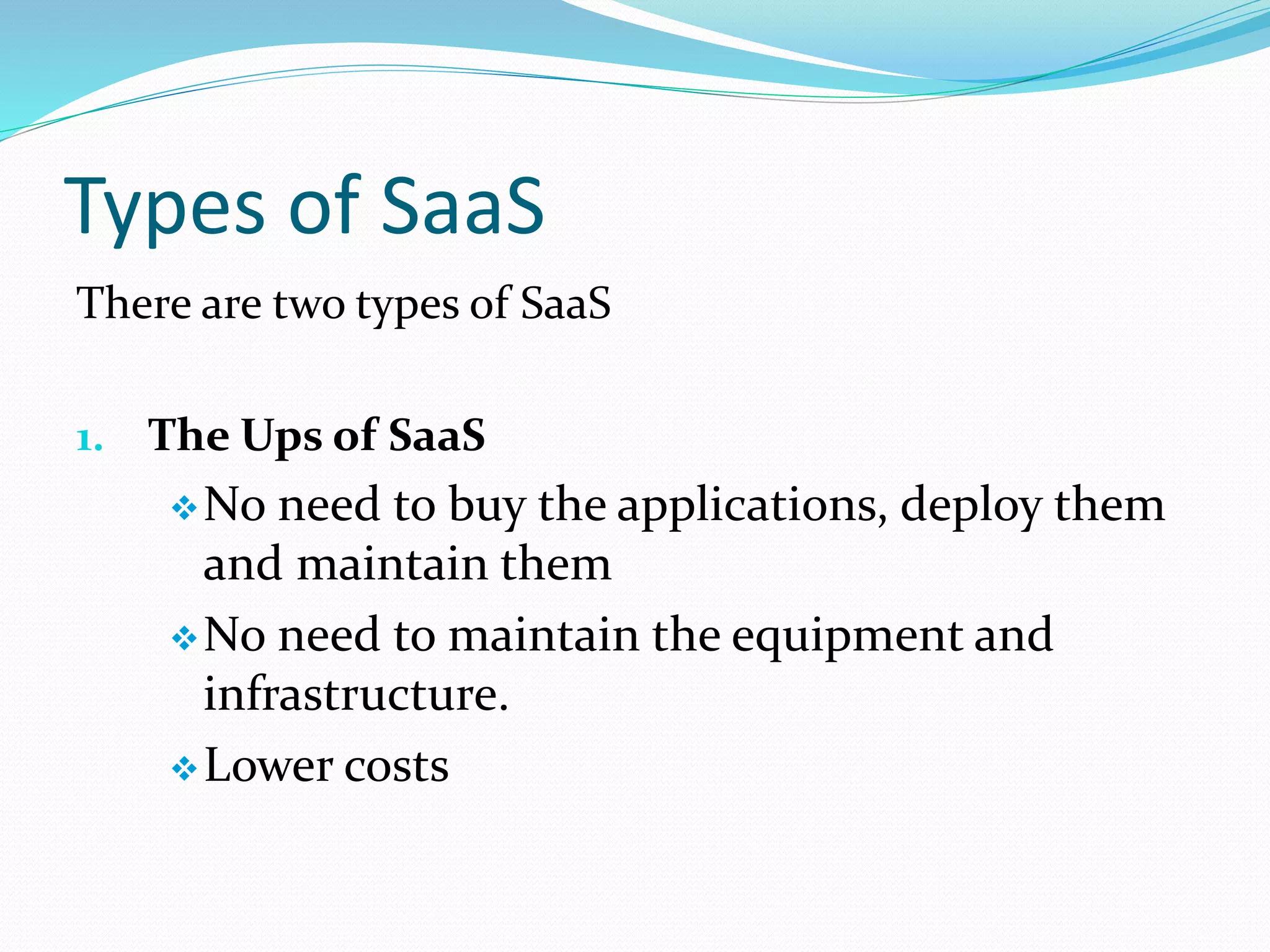 Software as a service | PPTX